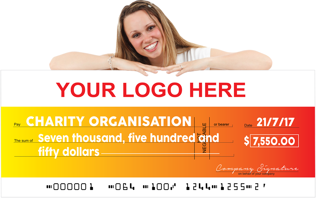 Custom Novelty Big Cheques - Contact